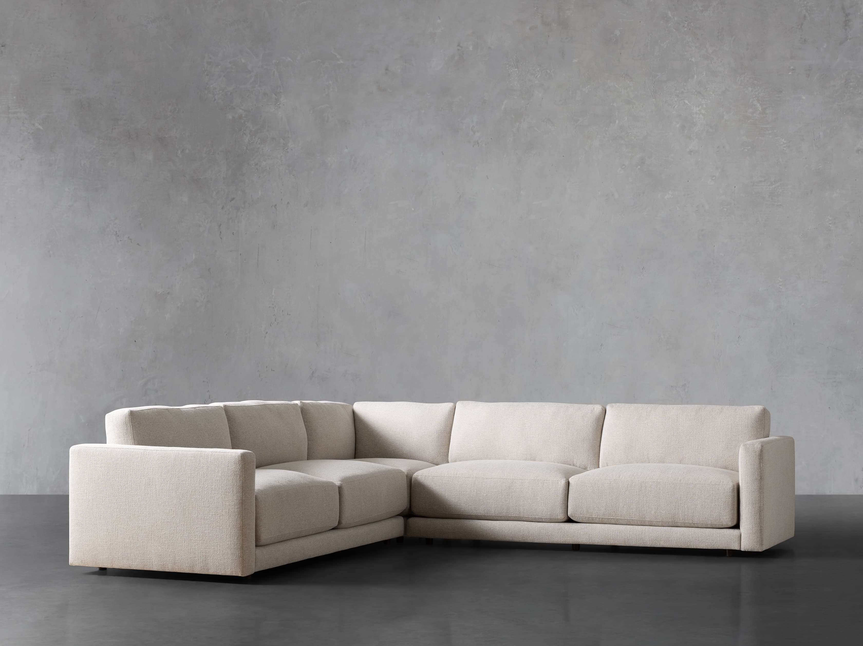 Warner Linen Sectional Sofa | Cabinets Matttroy