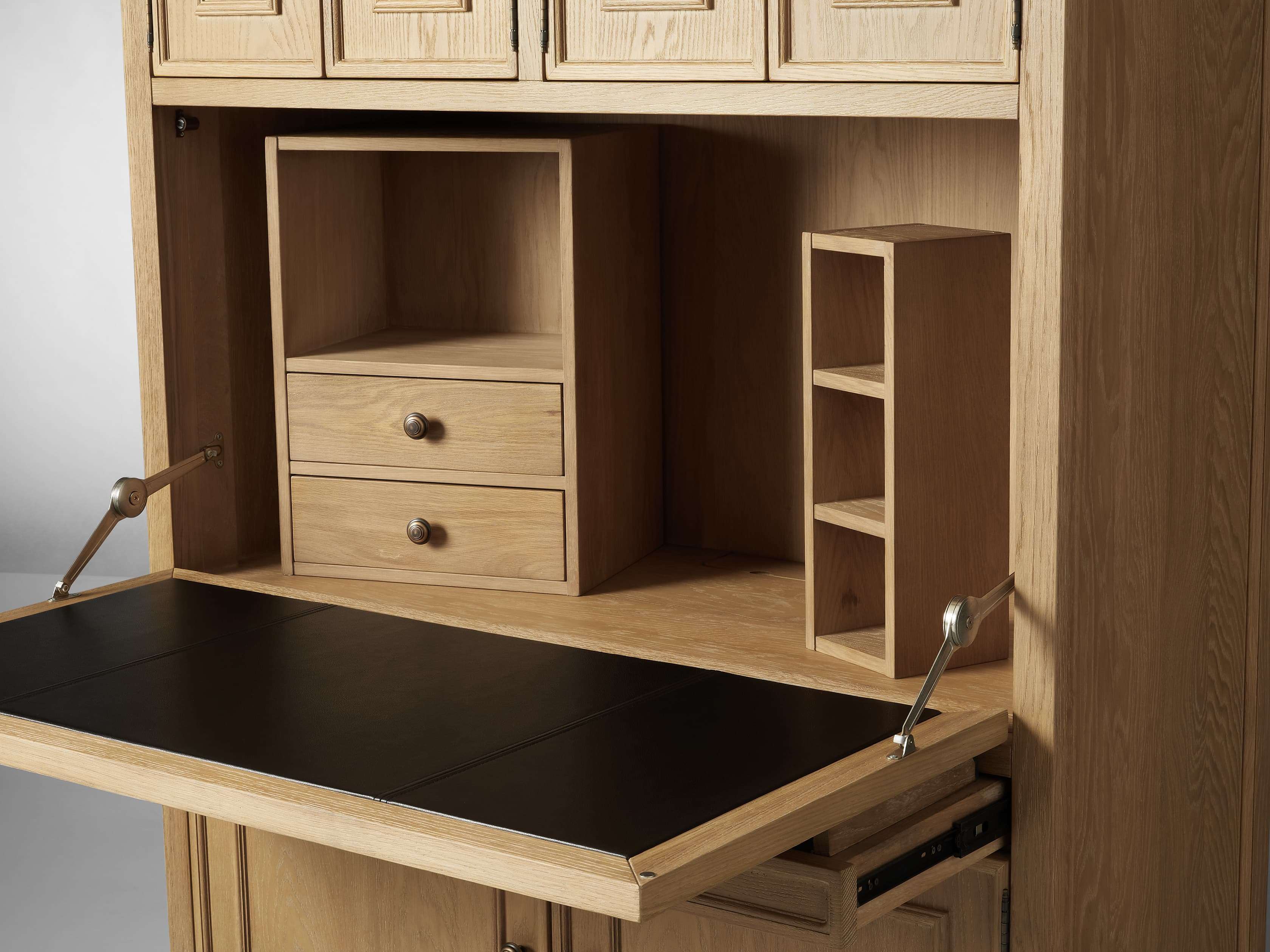 Alderson Oak Computer Cabinet | Cabinets Matttroy