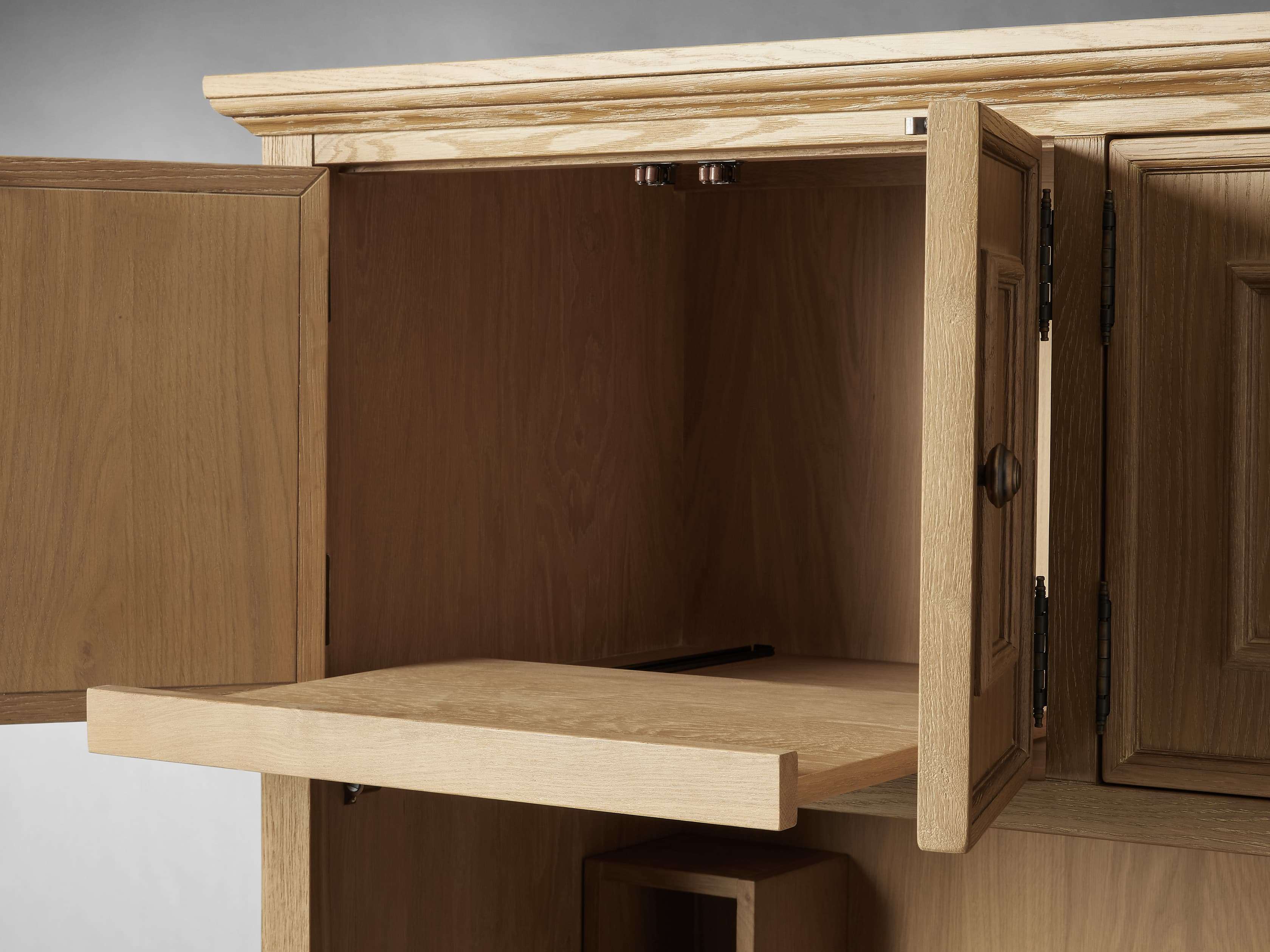Alderson Oak Computer Cabinet | Cabinets Matttroy
