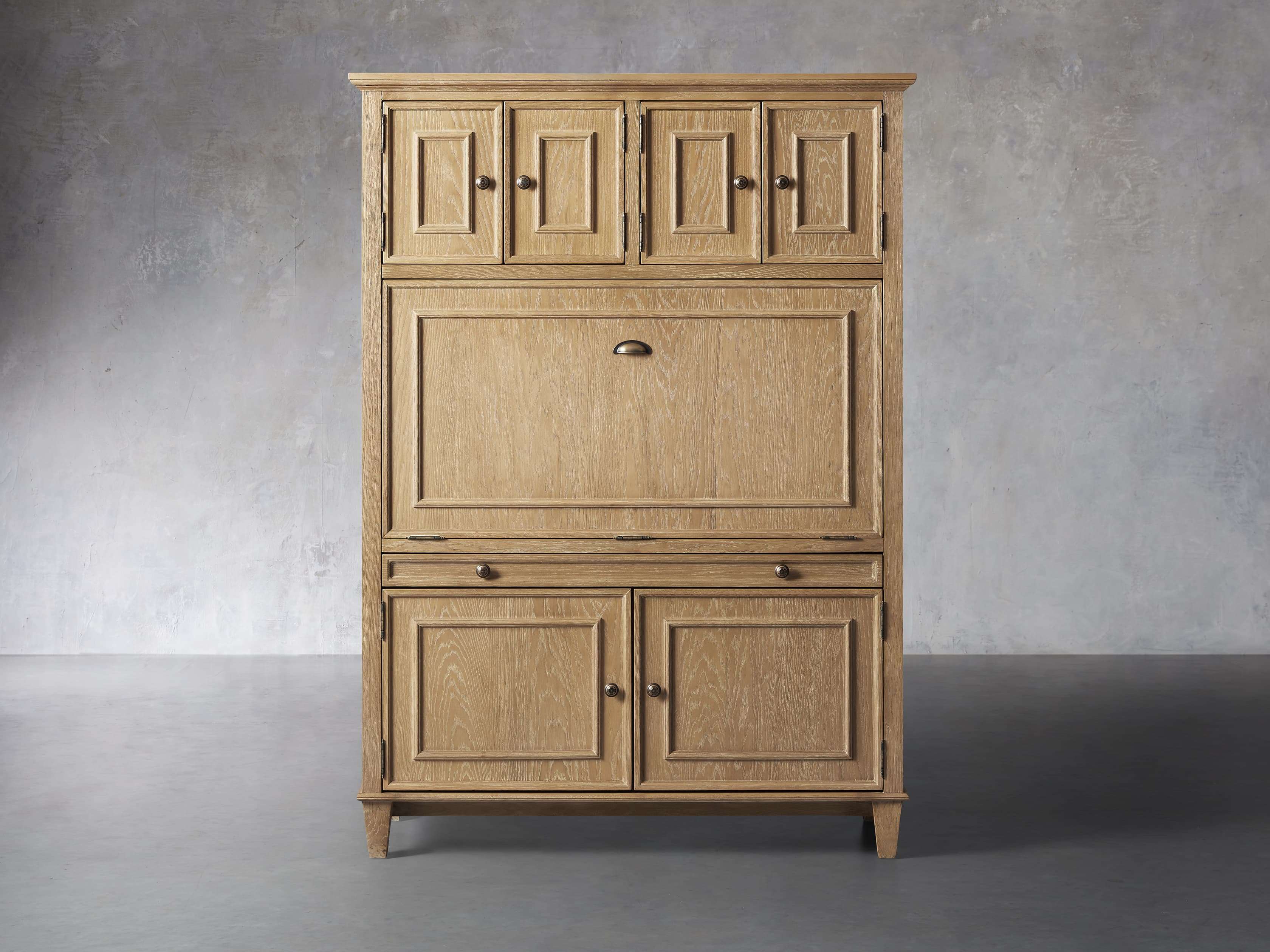 Alderson Oak Computer Cabinet | Cabinets Matttroy