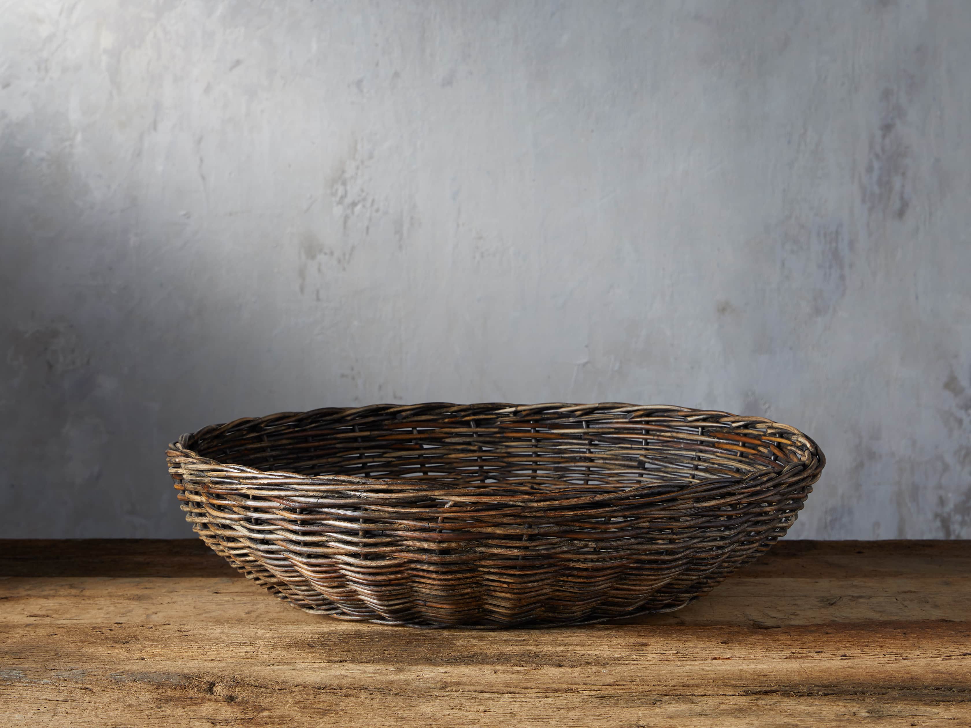 Vintage Shallow Basket Arhaus
