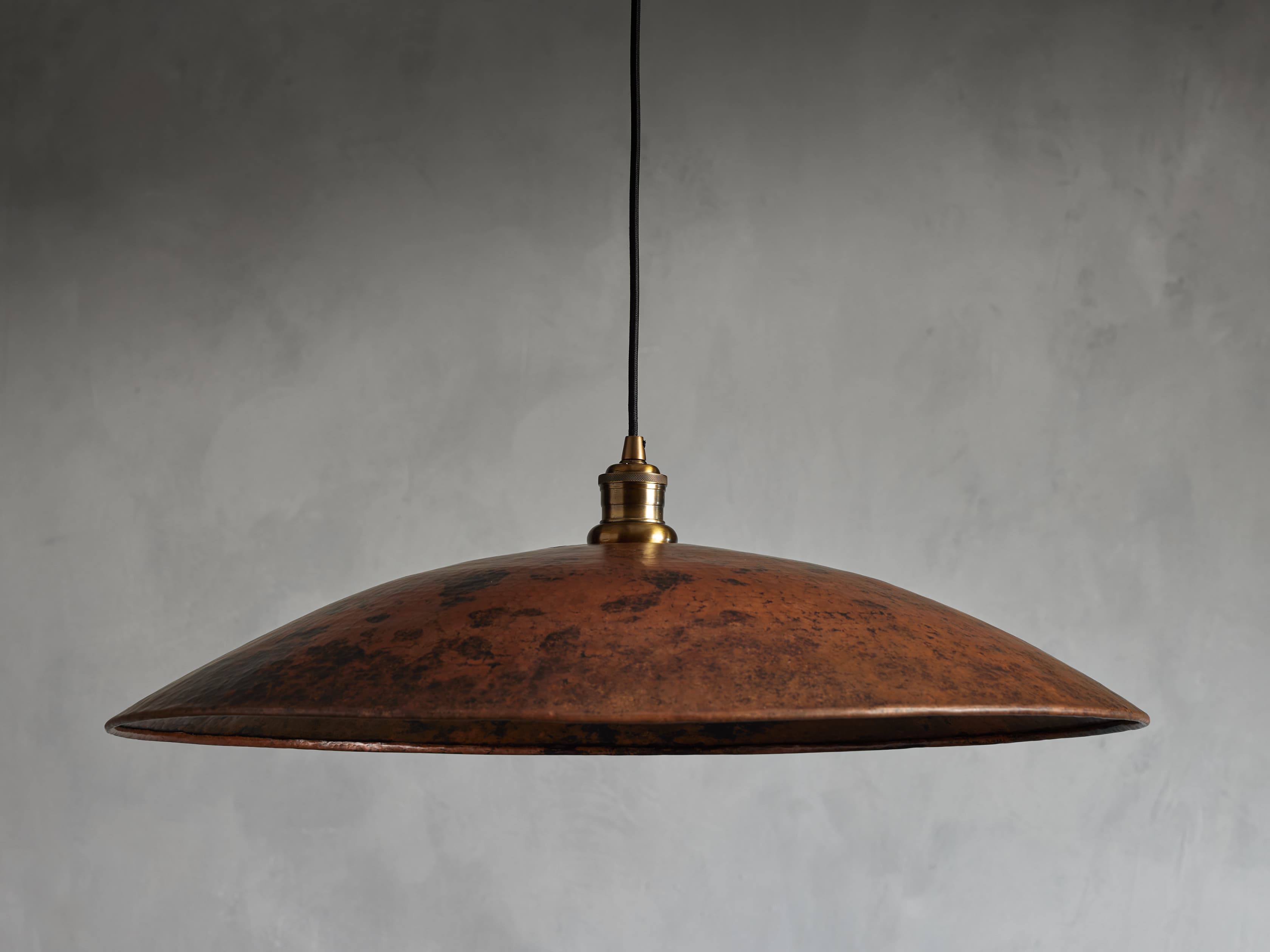 Recycled Fan Pendant in Metal in Brass Arhaus