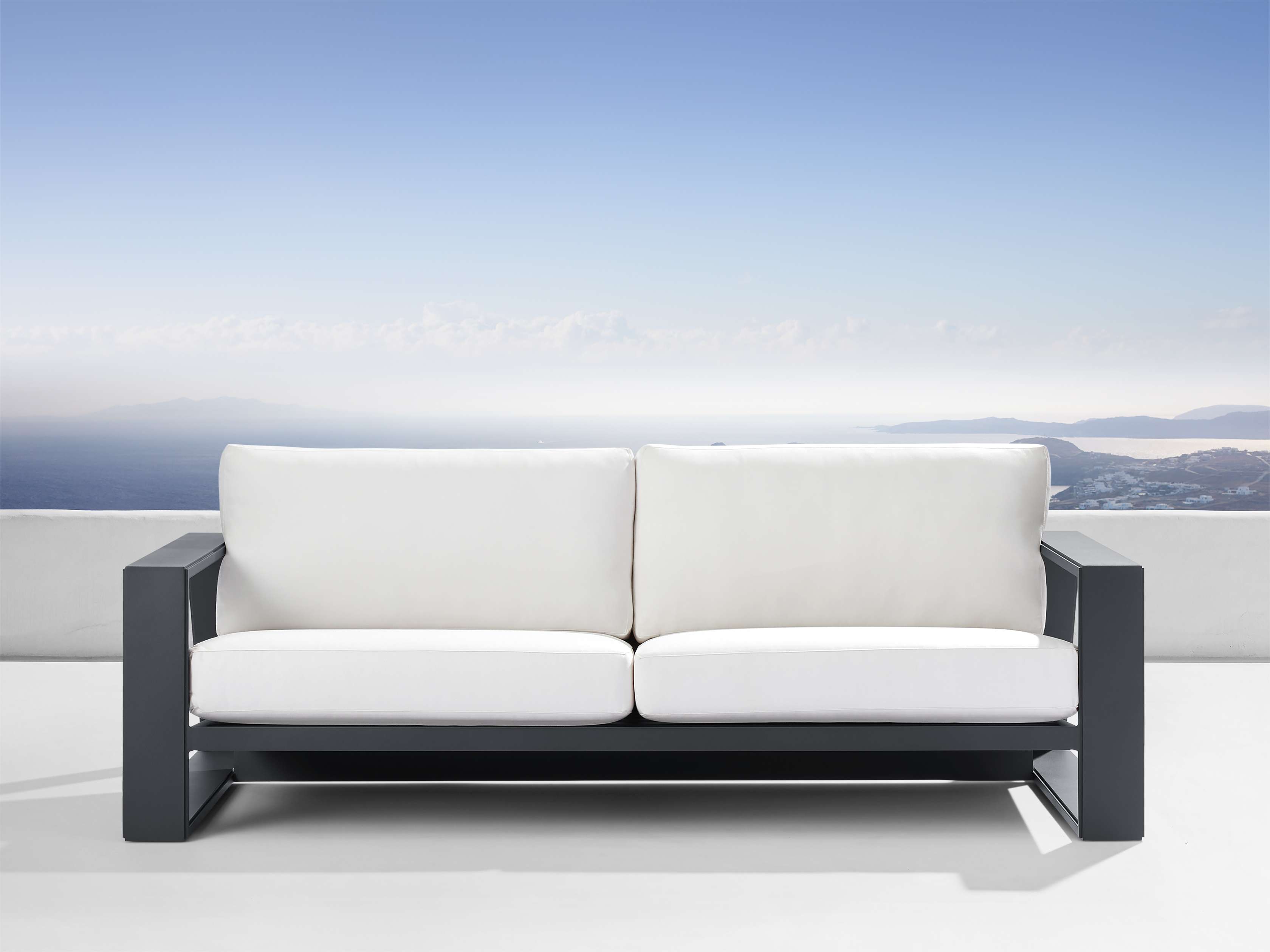 Outdoor aluminum couch store
