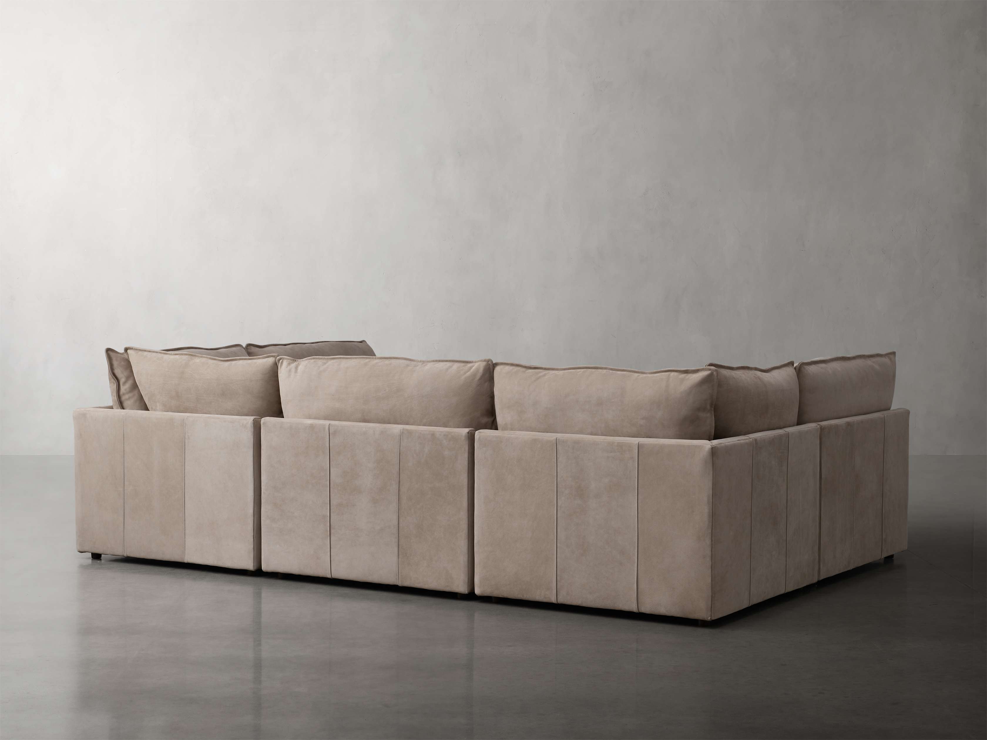 Owen Nubuck Leather Six Piece Pit Sectional