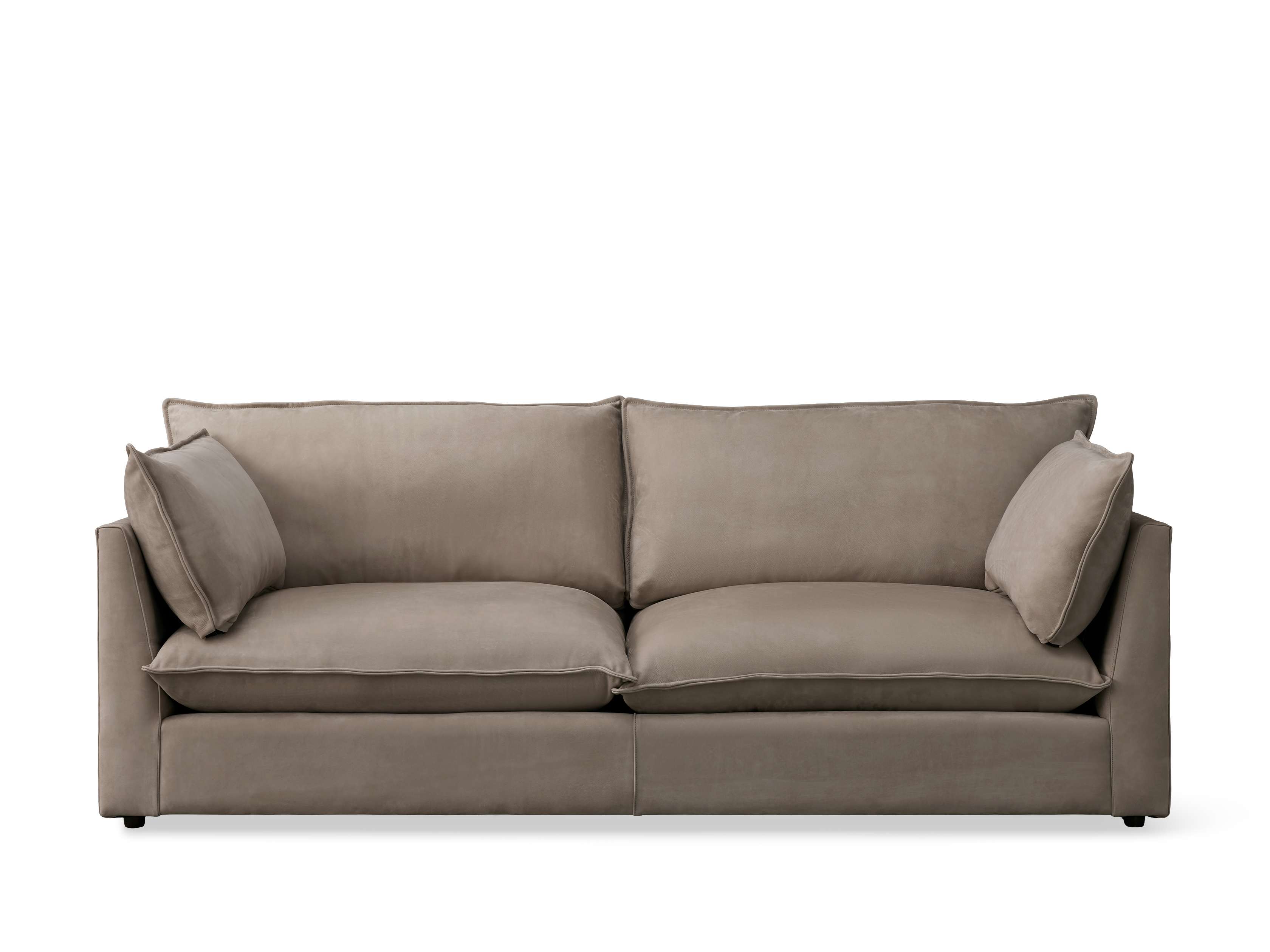 Grey nubuck leather sofa store